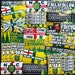 100 X Norwich City Stickers Based on Poster Shirt Scarf Pin Badge ...