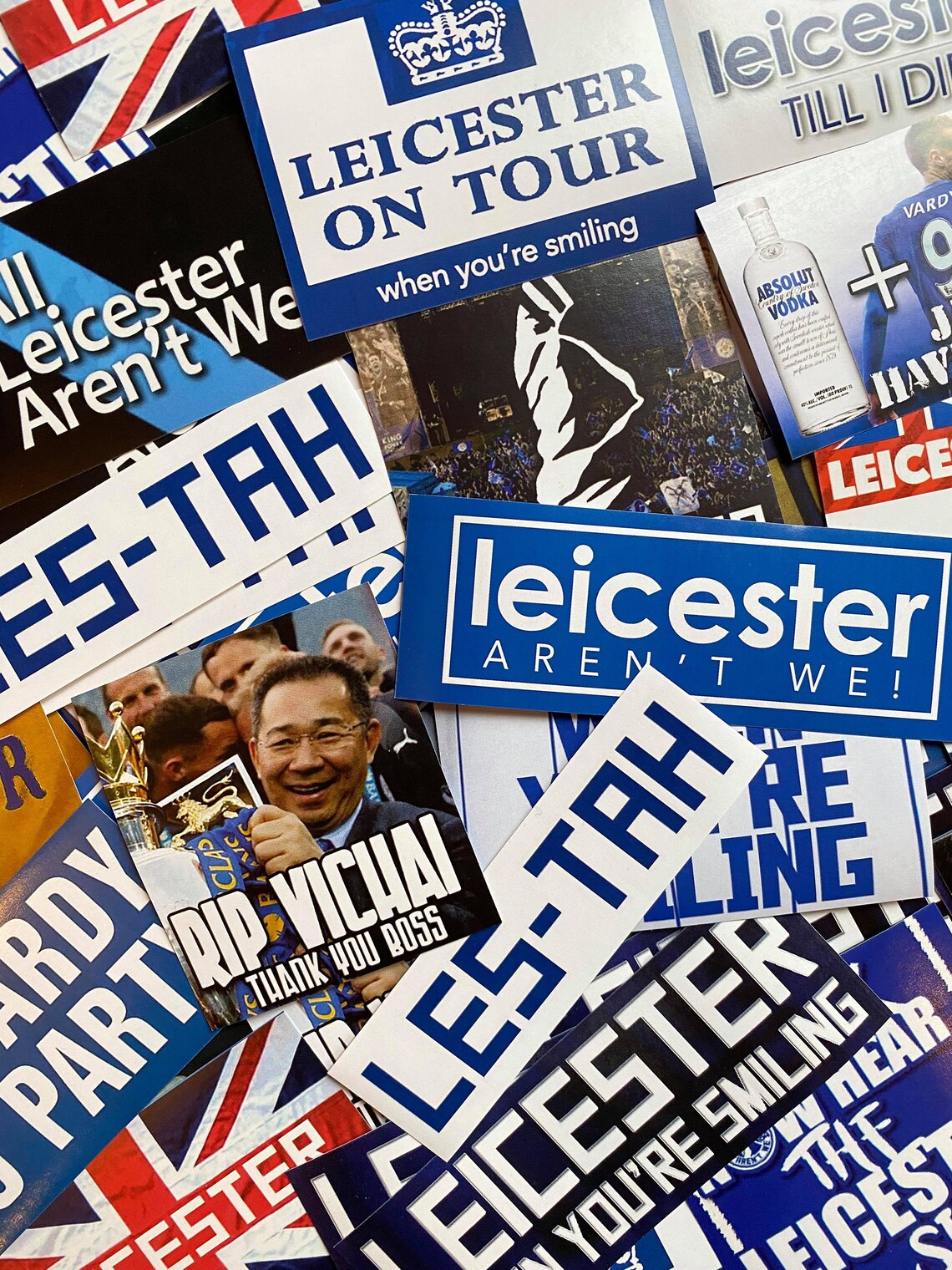 100 X Leicester City Stickers LCFC Foxes Based on Ultras | Etsy