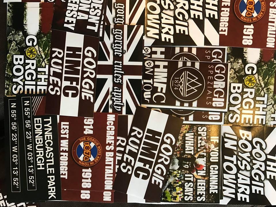 100 X Heart of Midlothian Stickers Based on HMFC HHGH Hearts - Etsy UK