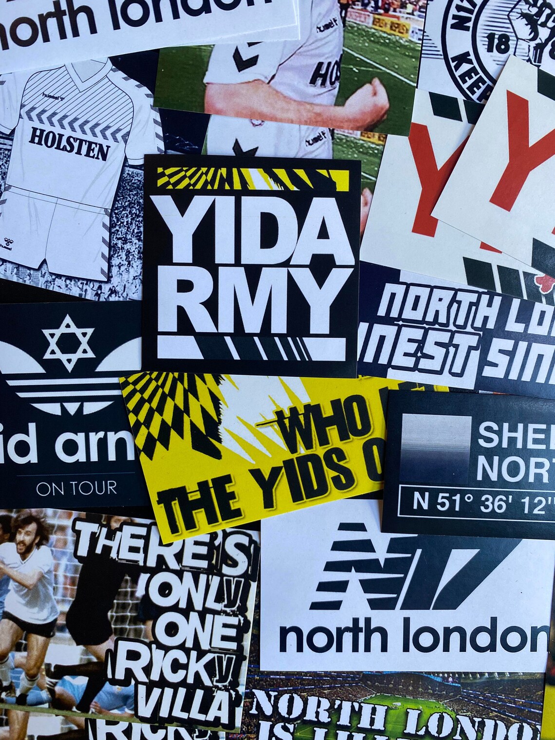 100 X Tottenham Stickers Based on Spurs Poster Shirt Scarf - Etsy UK