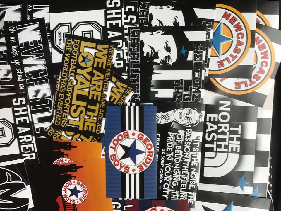 100 x Newcastle United Stickers Based on Adidas Shirt St | Etsy