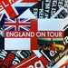 100 X England Stickers - Based on Poster Shirt Scarf Pin Badge ...
