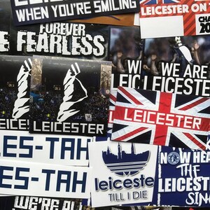 100 x Leicester City Stickers LCFC Foxes Based on Ultras | Etsy