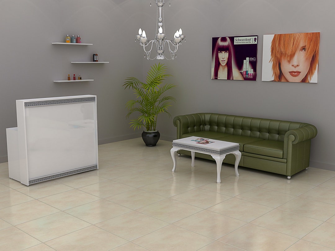 Classic Reception Desk, Reception Desk Vanni A3-2, Salon Reception ...