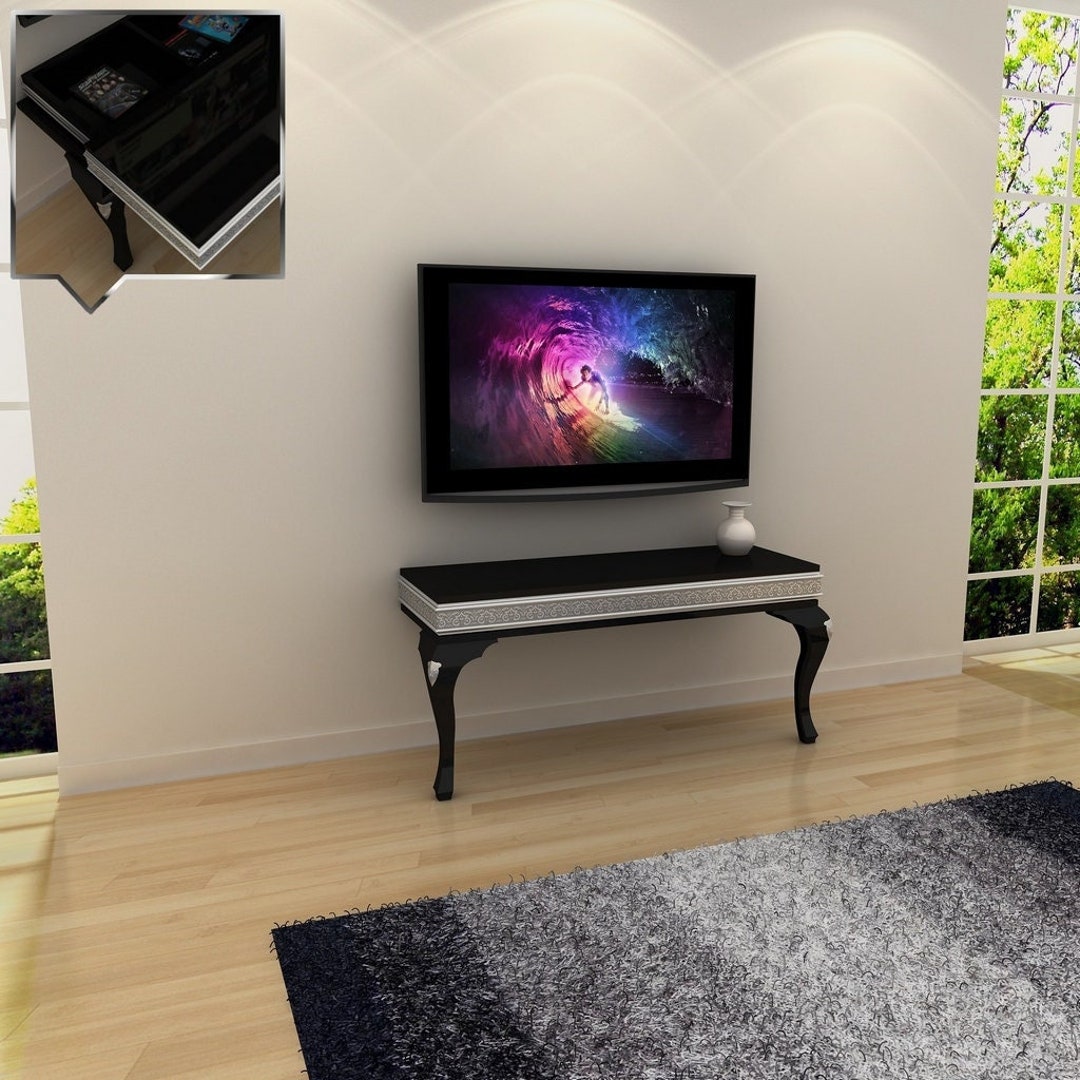 Hidden Storage Tv Stand, Mid Century Tv Furniture, Living Room Tv Stand ...