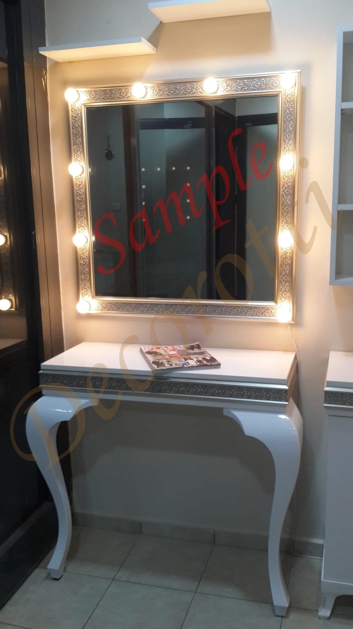 Gold Makeup Vanity Gold Makeup Vanity With Mirror Gold - Etsy