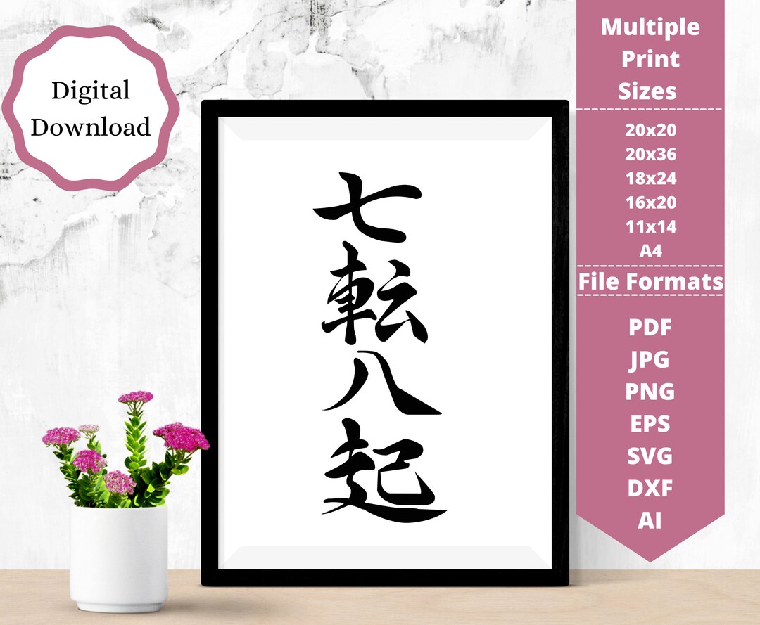 Japanese Quote Digital Download Files | Japanese Wall Art Printable ...