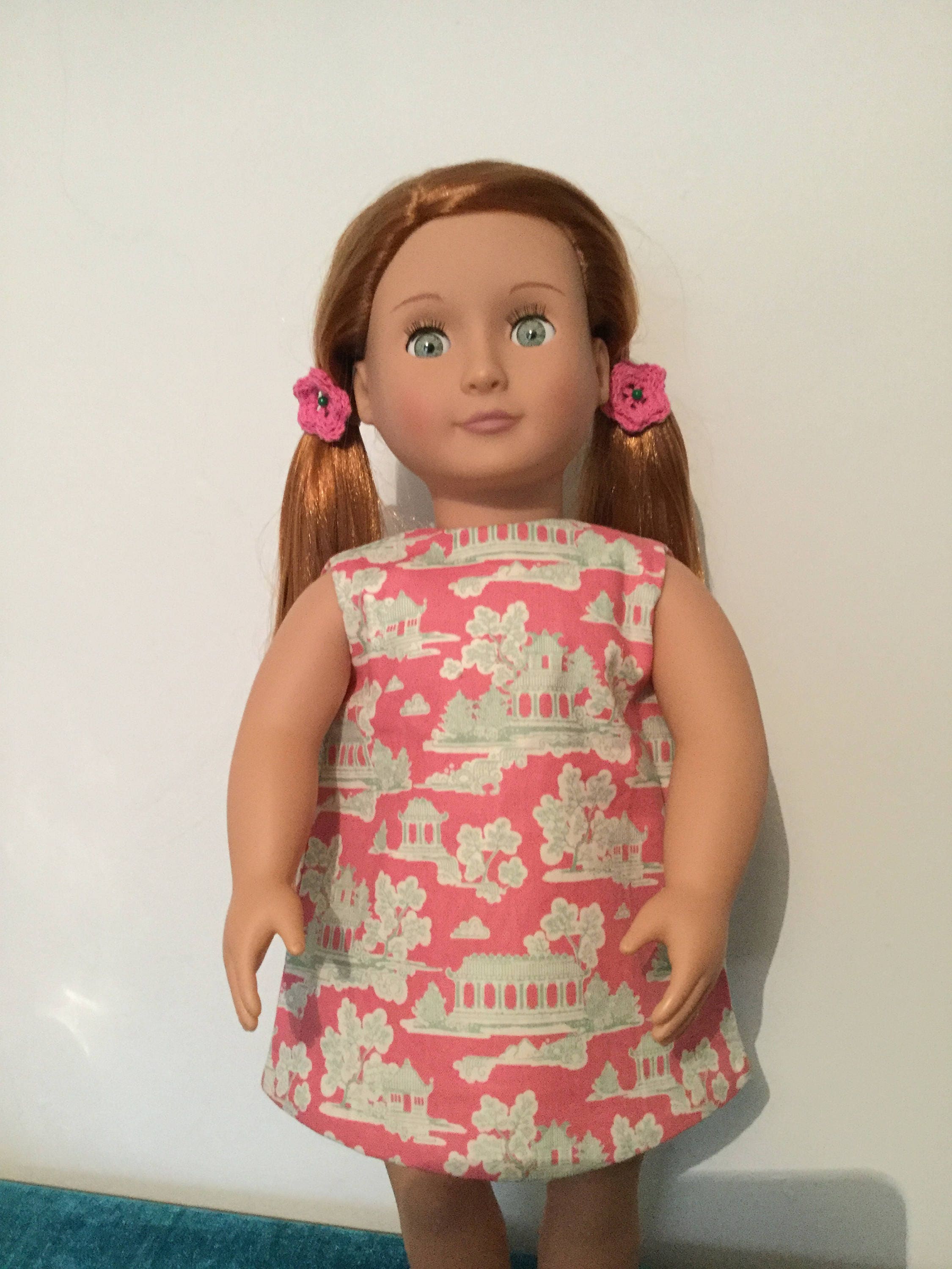 18 Doll Pinafore Dress and Cardigan Pattern PDF Sewing - Etsy