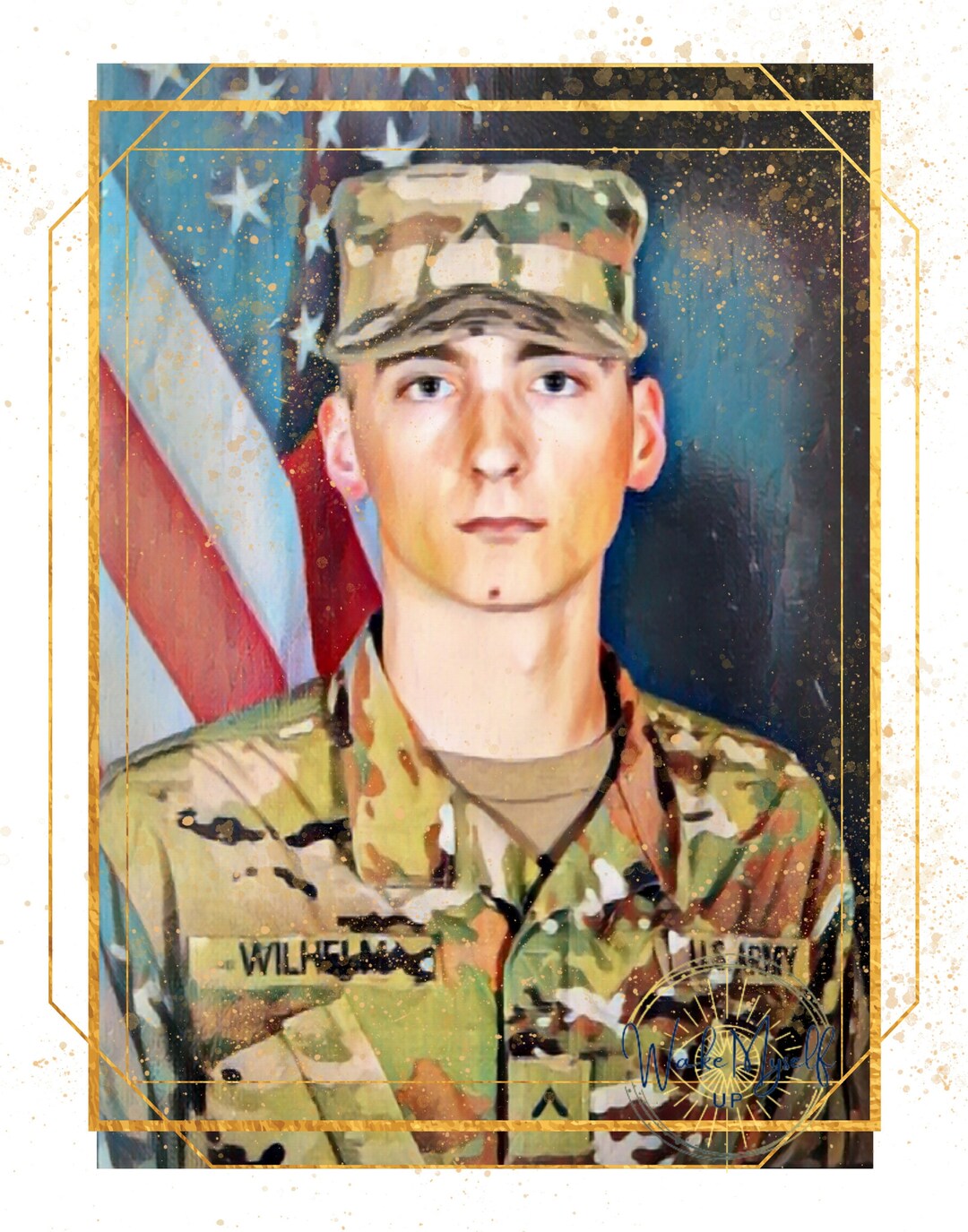 Military Watercolor Portrait From Photo, Personalized Military Gift ...