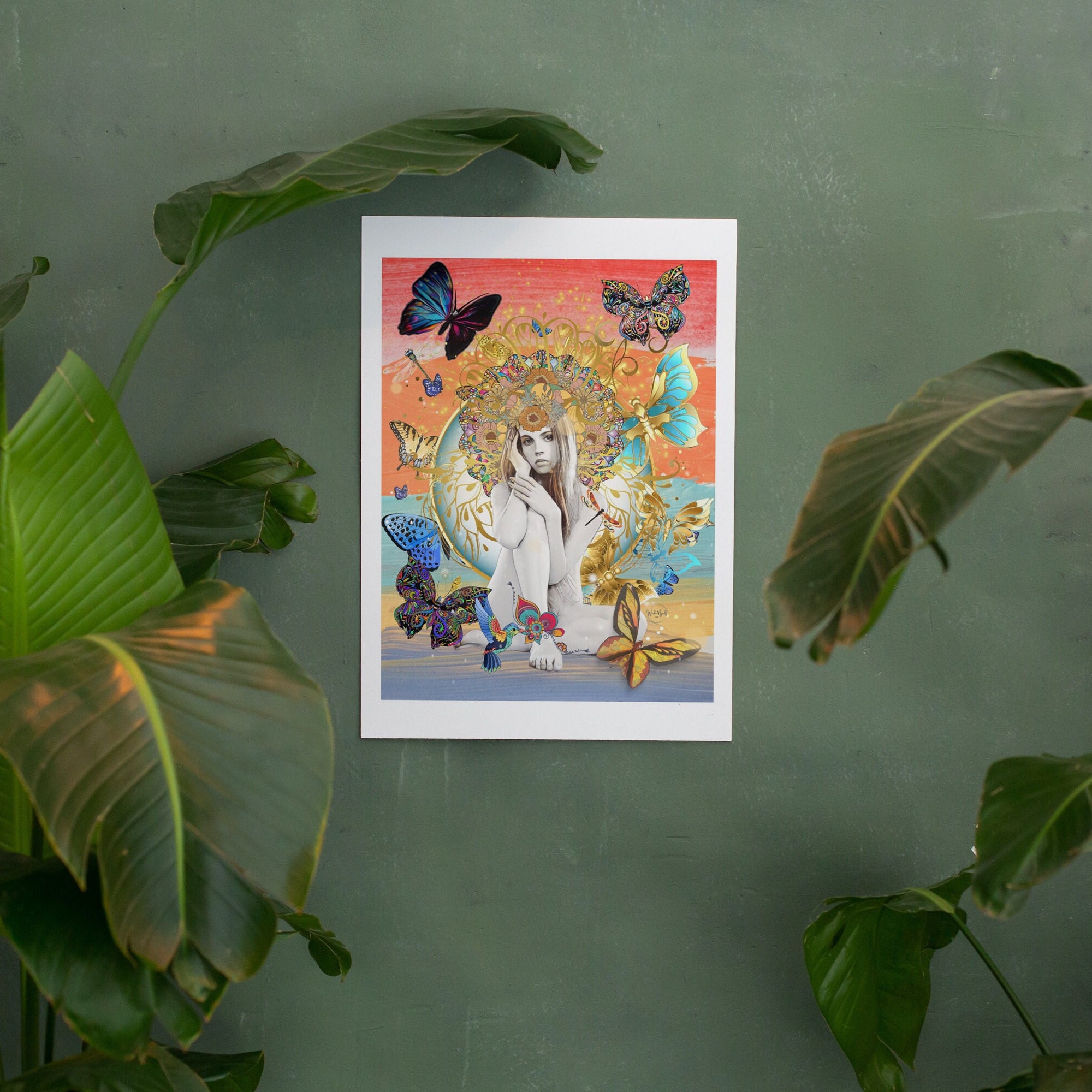 FREE YOUR MIND Poster Divine Feminine Pose Spiritual Art - Etsy