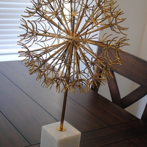 Center Piece, Gold Flower Center Piece, Wedding Center Piece, Gold Home ...
