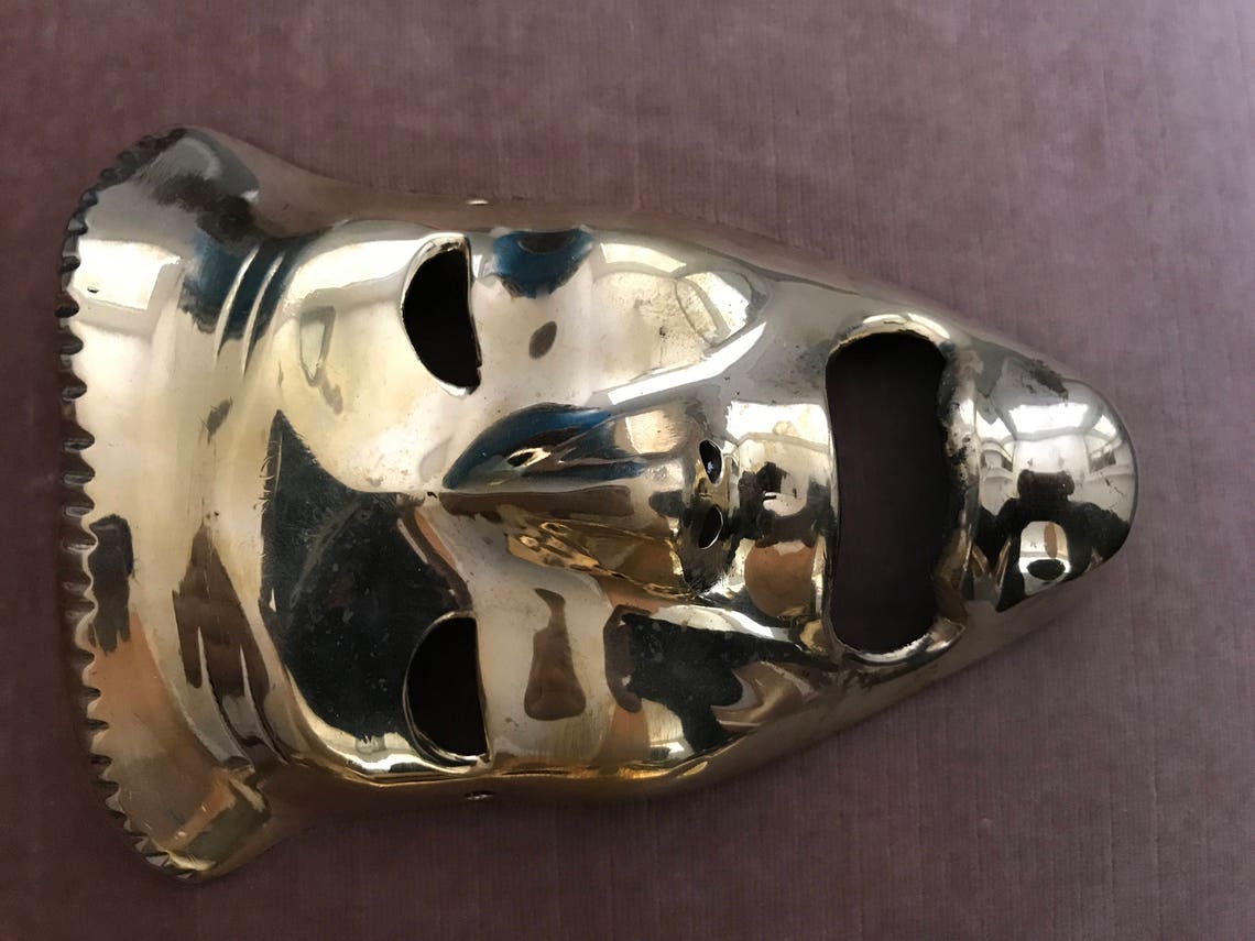 Sock and Buskin Melpomene and Thalia Drama Mask Happy and | Etsy