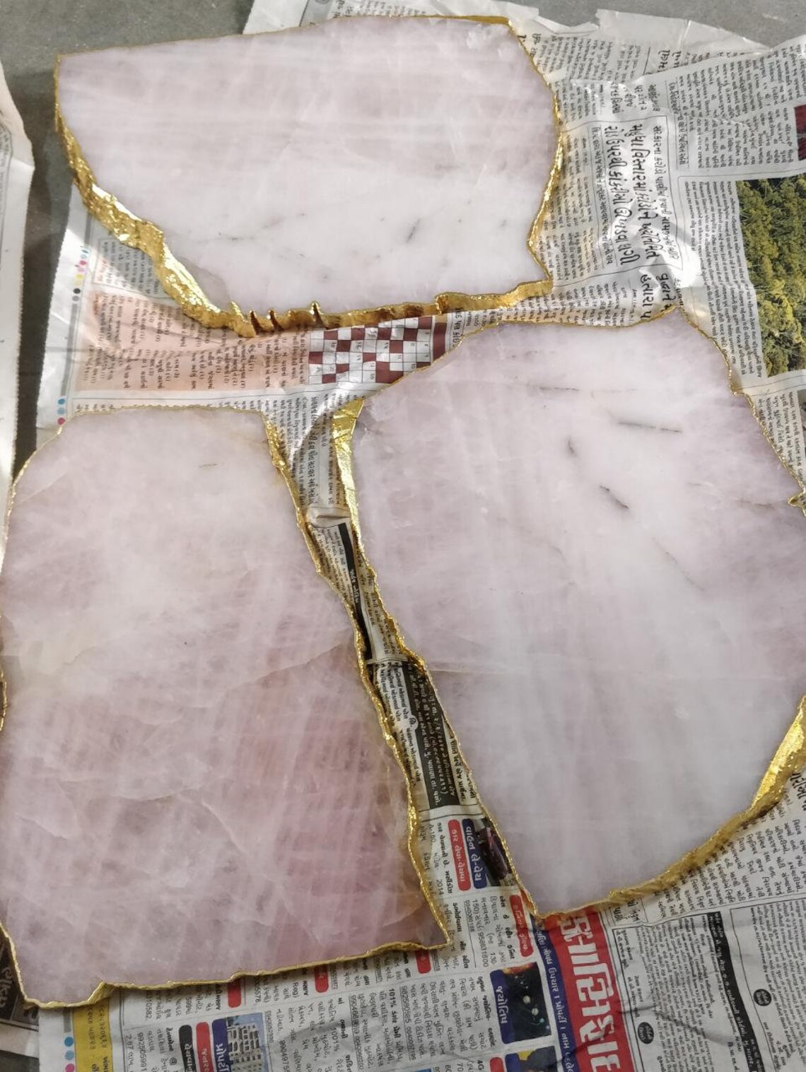 Pink Agate Cheese Board, Agate Platters, Natural Cheese Board, Pink ...