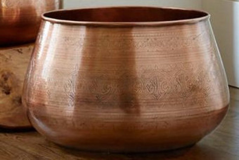 Copper planters indoor planters copper gardening decor | Etsy