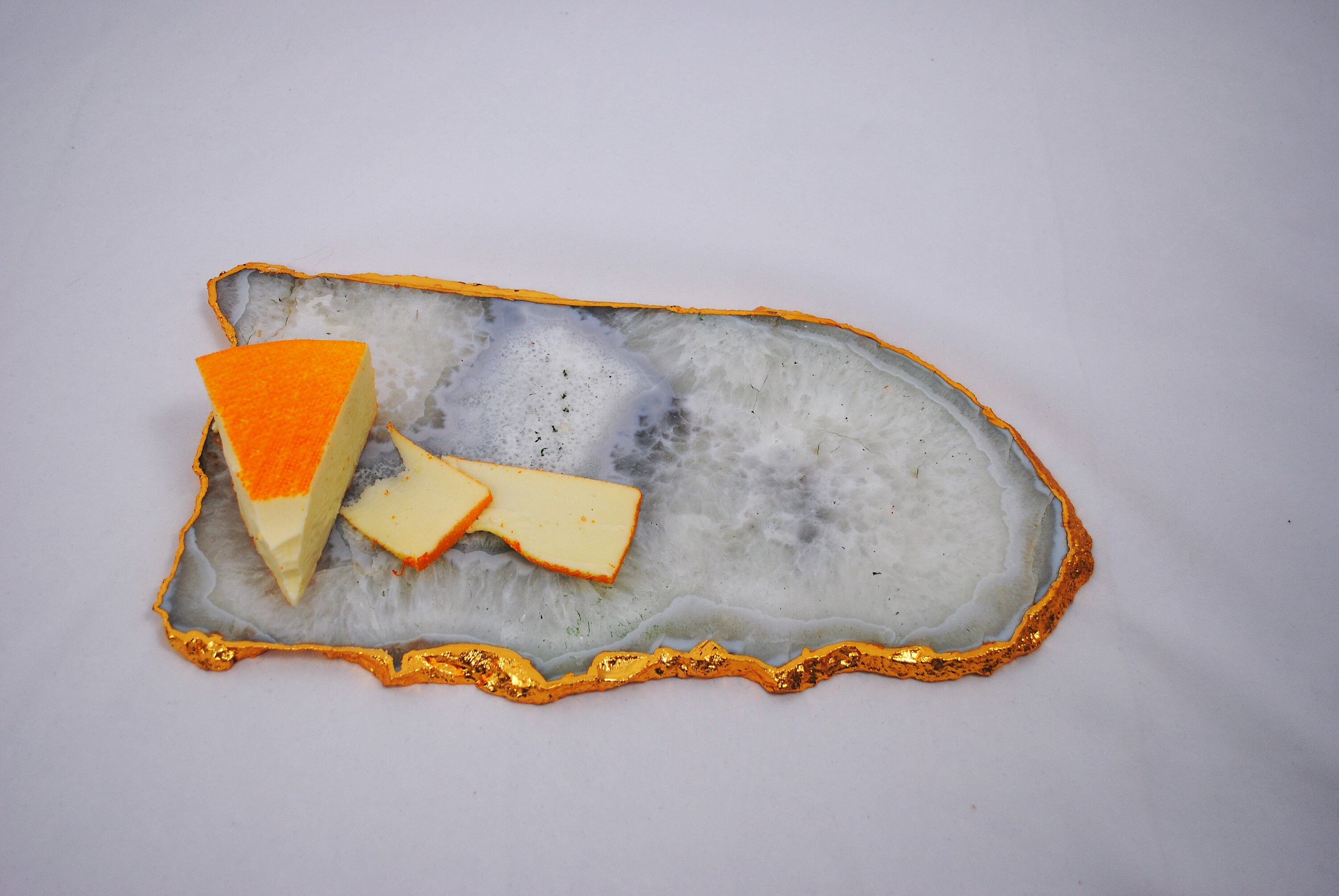 Large White Agate Platter White Agate Cheese Platter - Etsy UK