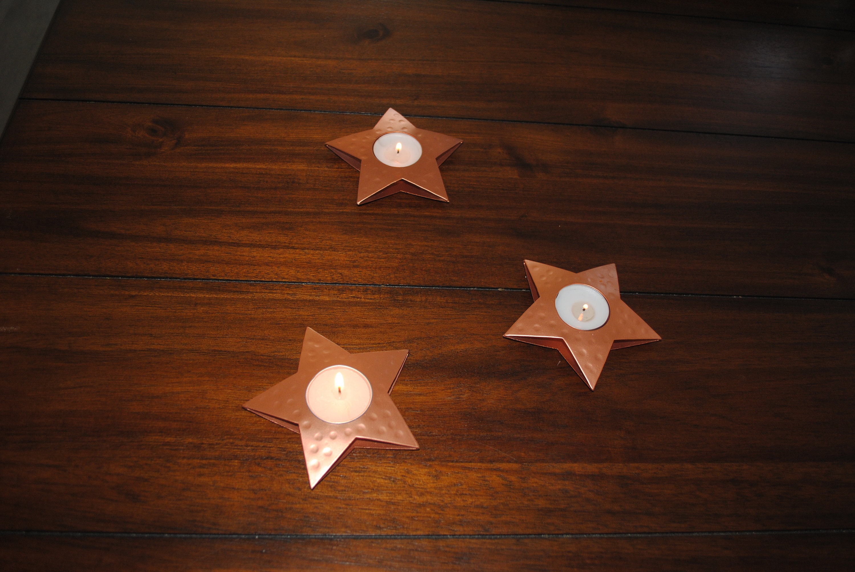 Copper Star Shaped Tea Light Holder Copper Tea Light Holder - Etsy UK