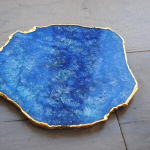Blue Agate Cheese Board, Agate Platters, Natural Cheese Board, Blue ...