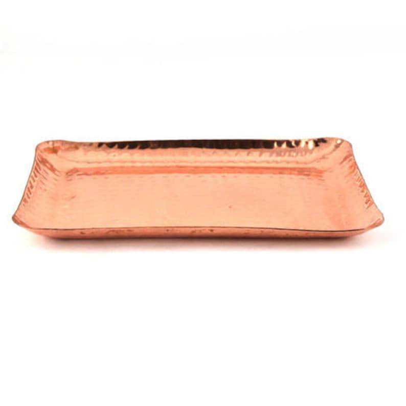Pure Copper Tray Rectangle Hand Hammered Copper Tray - Etsy