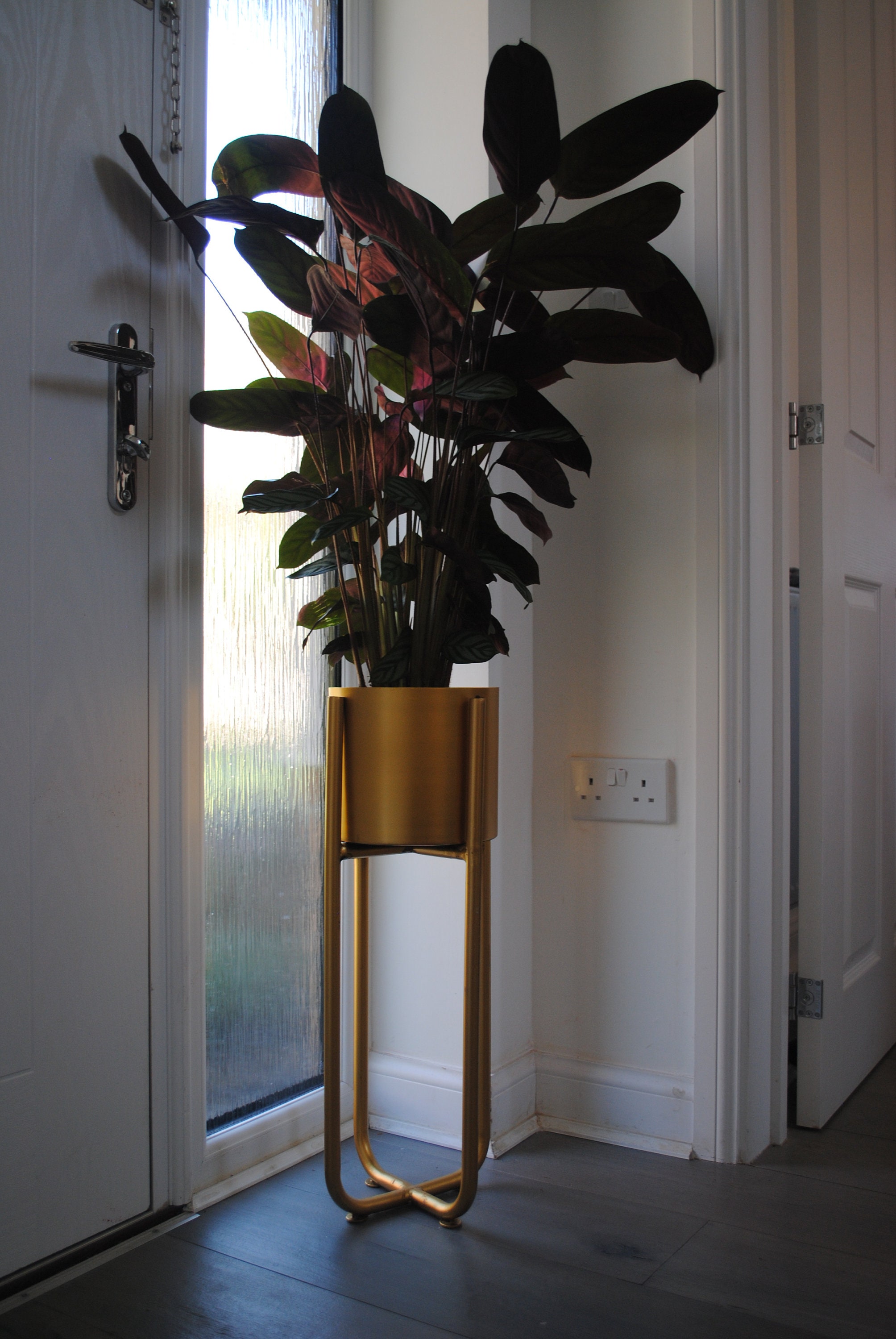 Gold Planters With Stand Garden Planters Gold Planters and | Etsy