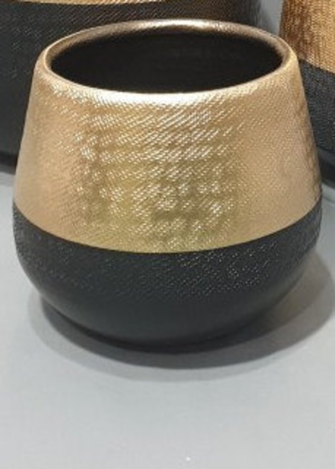 Gold Planters Black and Gold Planters Gold Home Decor Gold | Etsy India