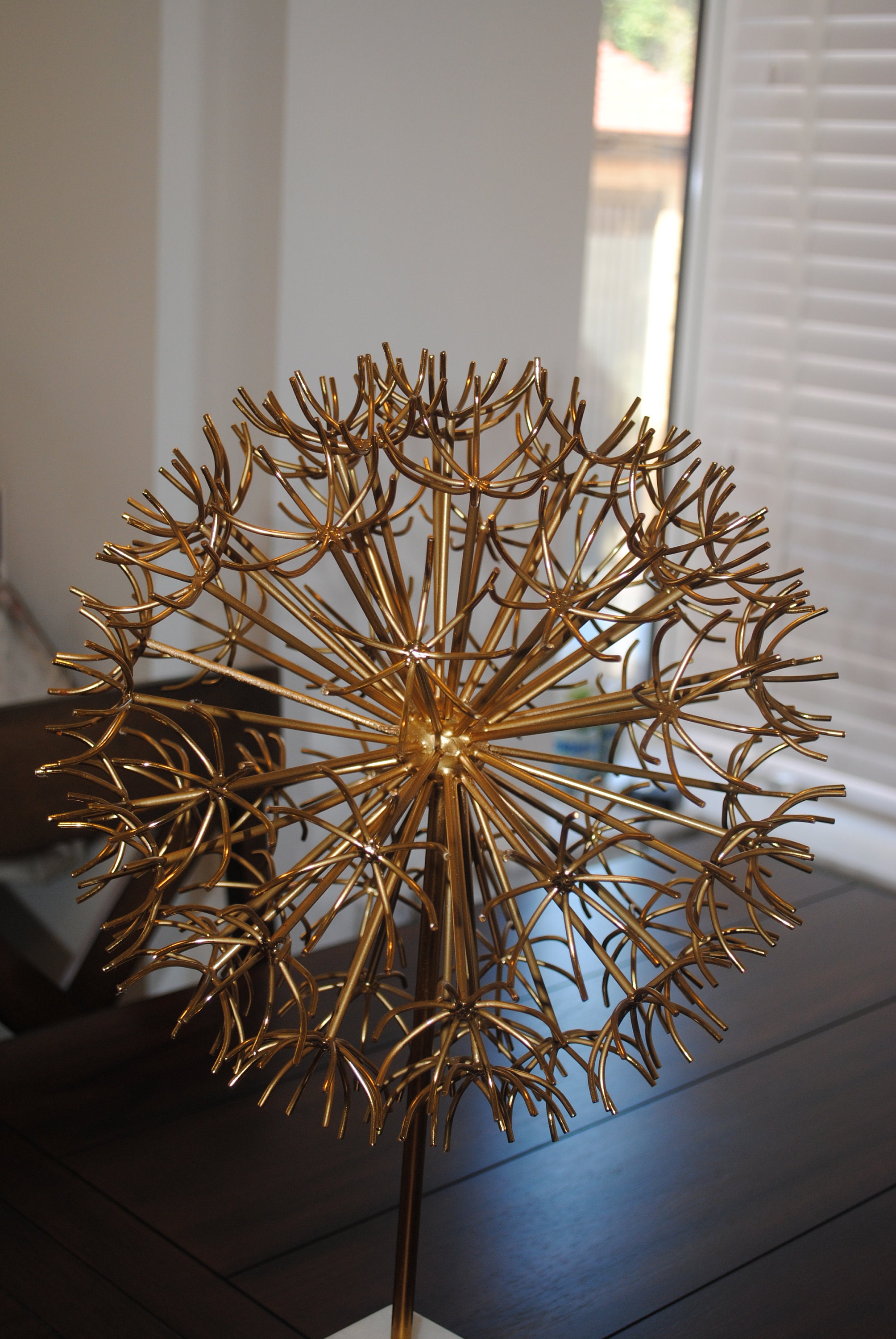 Center Piece, Gold Flower Center Piece, Wedding Center Piece, Gold Home ...