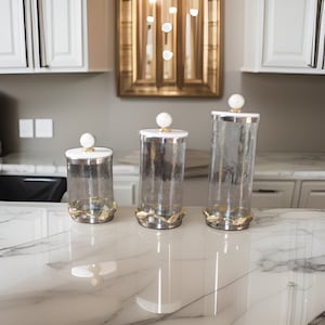 Gold Kitchen Canisters, Kitchen Storage, Modern Canisters for Storage ...