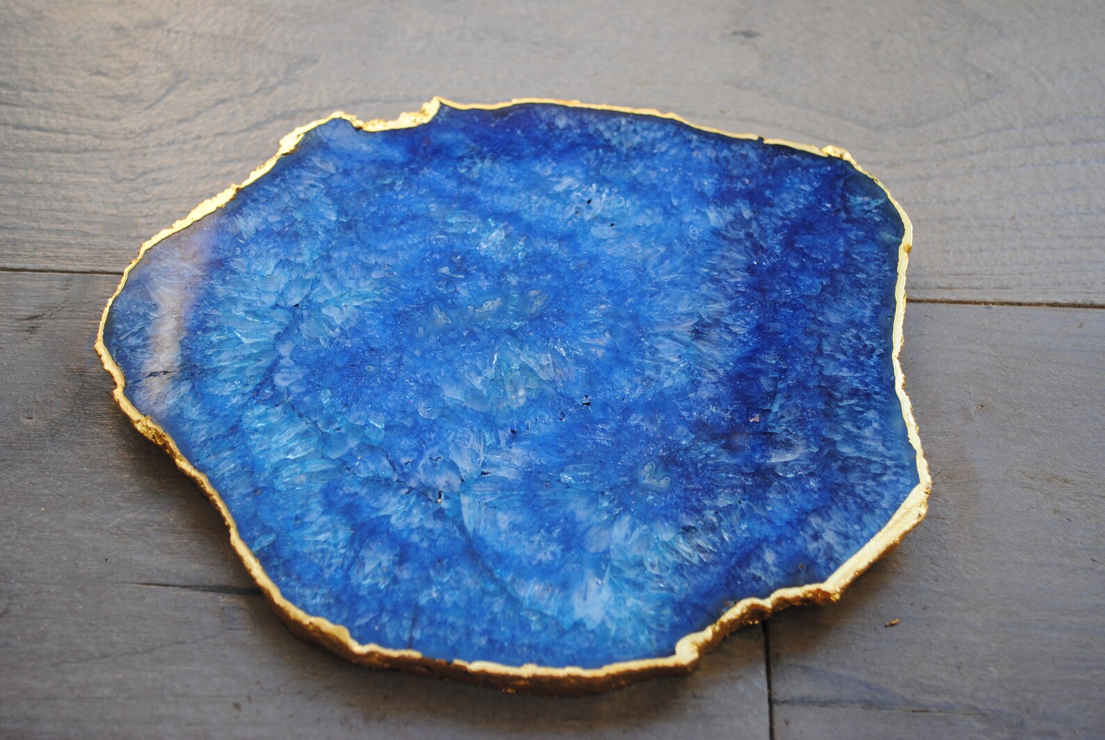 Blue Agate cheese board agate platters natural cheese board | Etsy