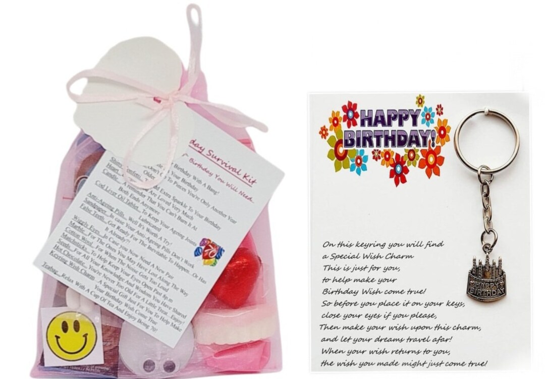 70th Birthday Survival Kit Gift: Novelty Gift, Includes Contents ...