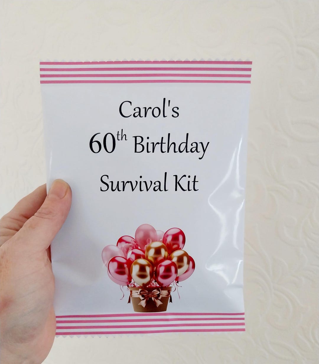 Personalised 60th Birthday Survival Kit: Novelty Gift, Unisex - Etsy UK