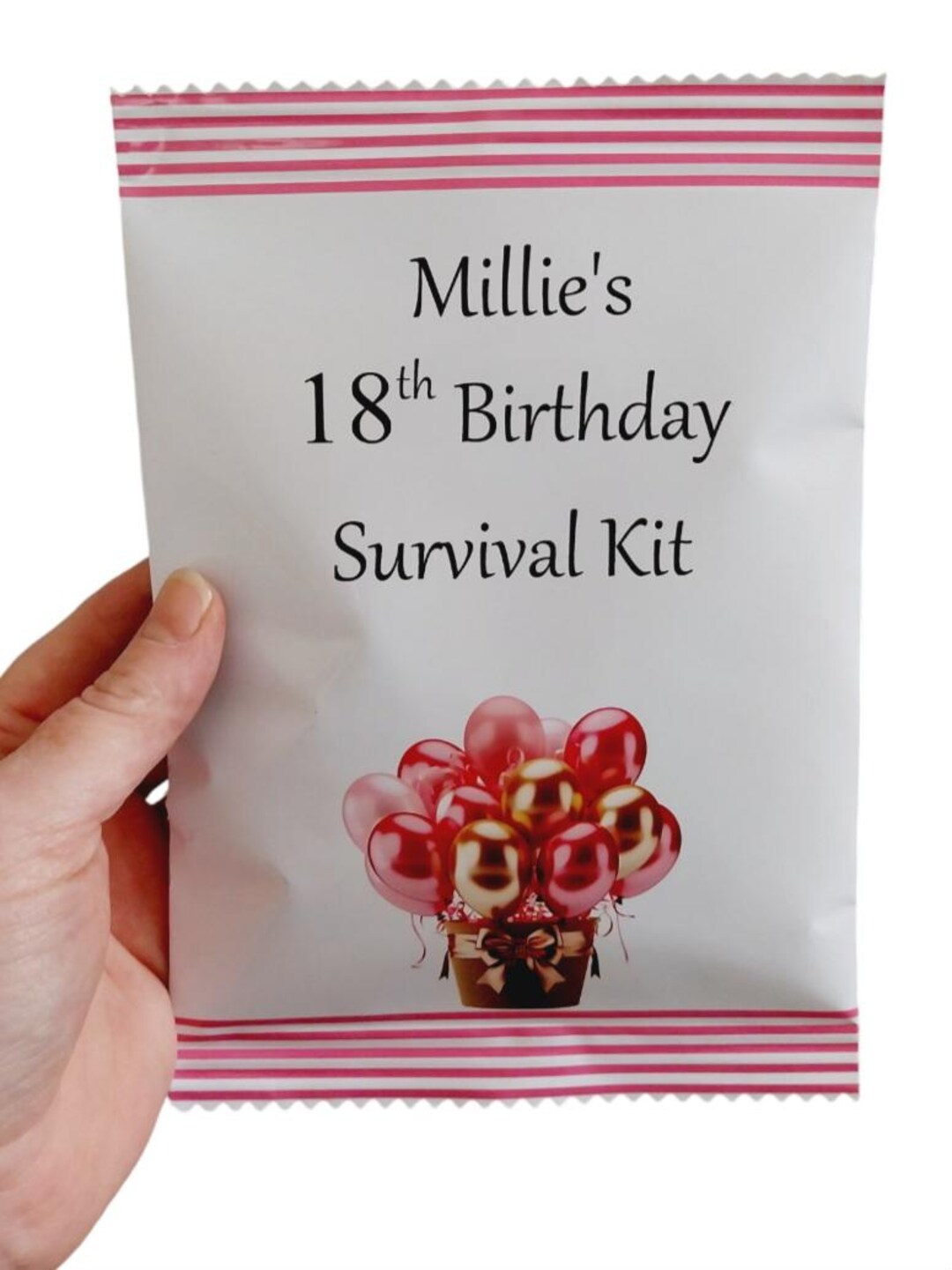 Personalised 18th Birthday Survival Kit: Novelty Gift, Includes ...