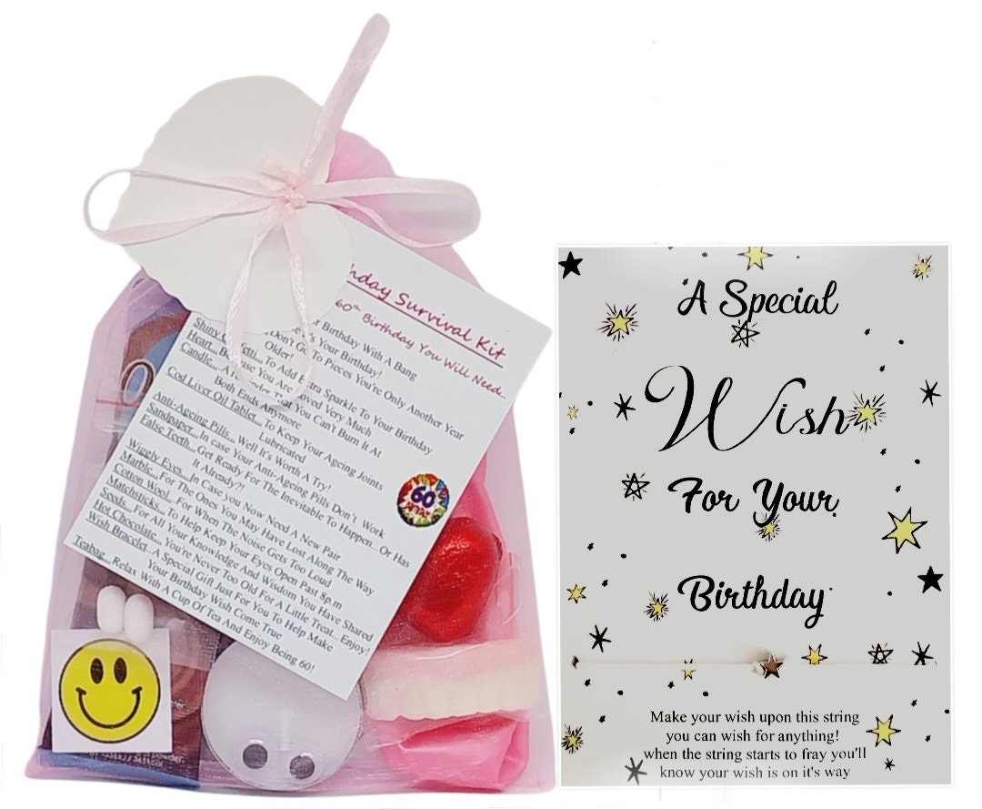 60th Birthday Survival Kit Gift: Novelty Gift, Includes Contents & a ...