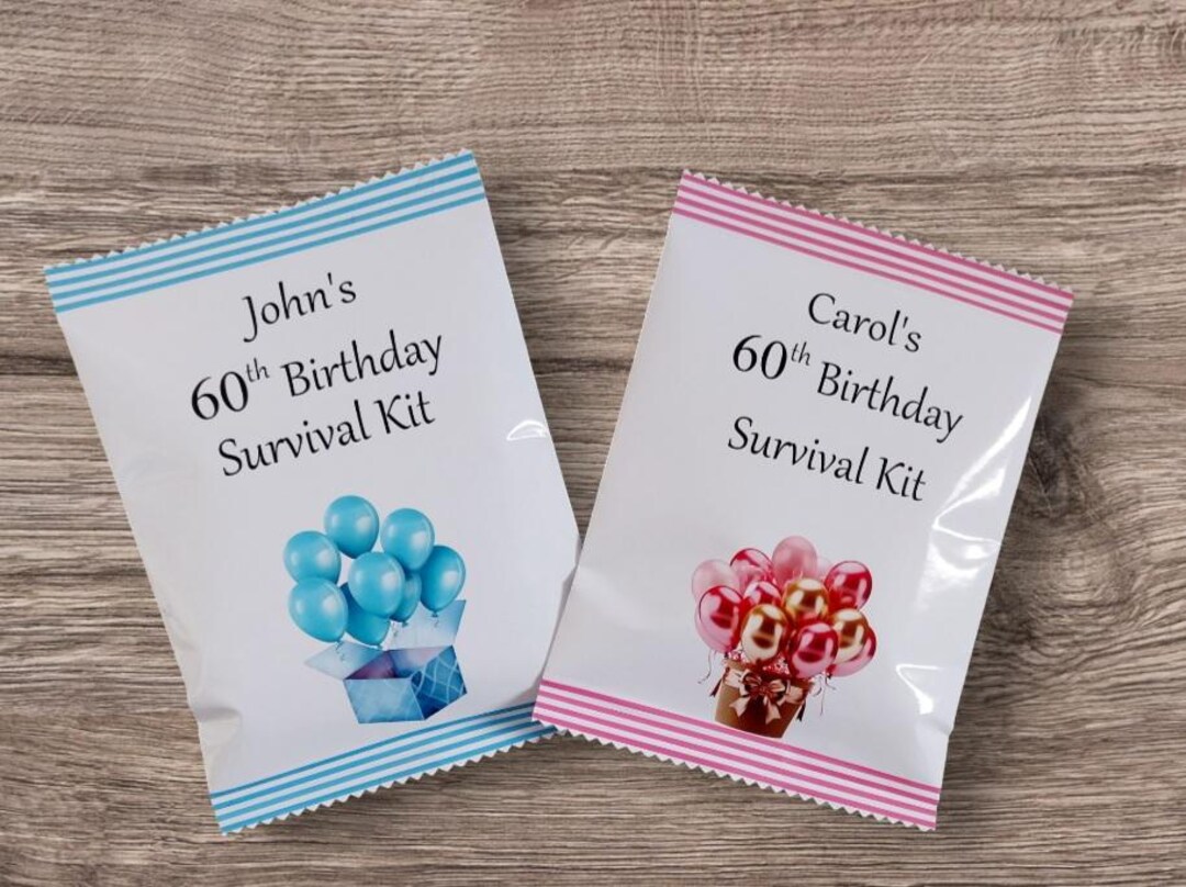 60th Birthday Survival Kit Gift: Fun Novelty Present, Unisex - Etsy