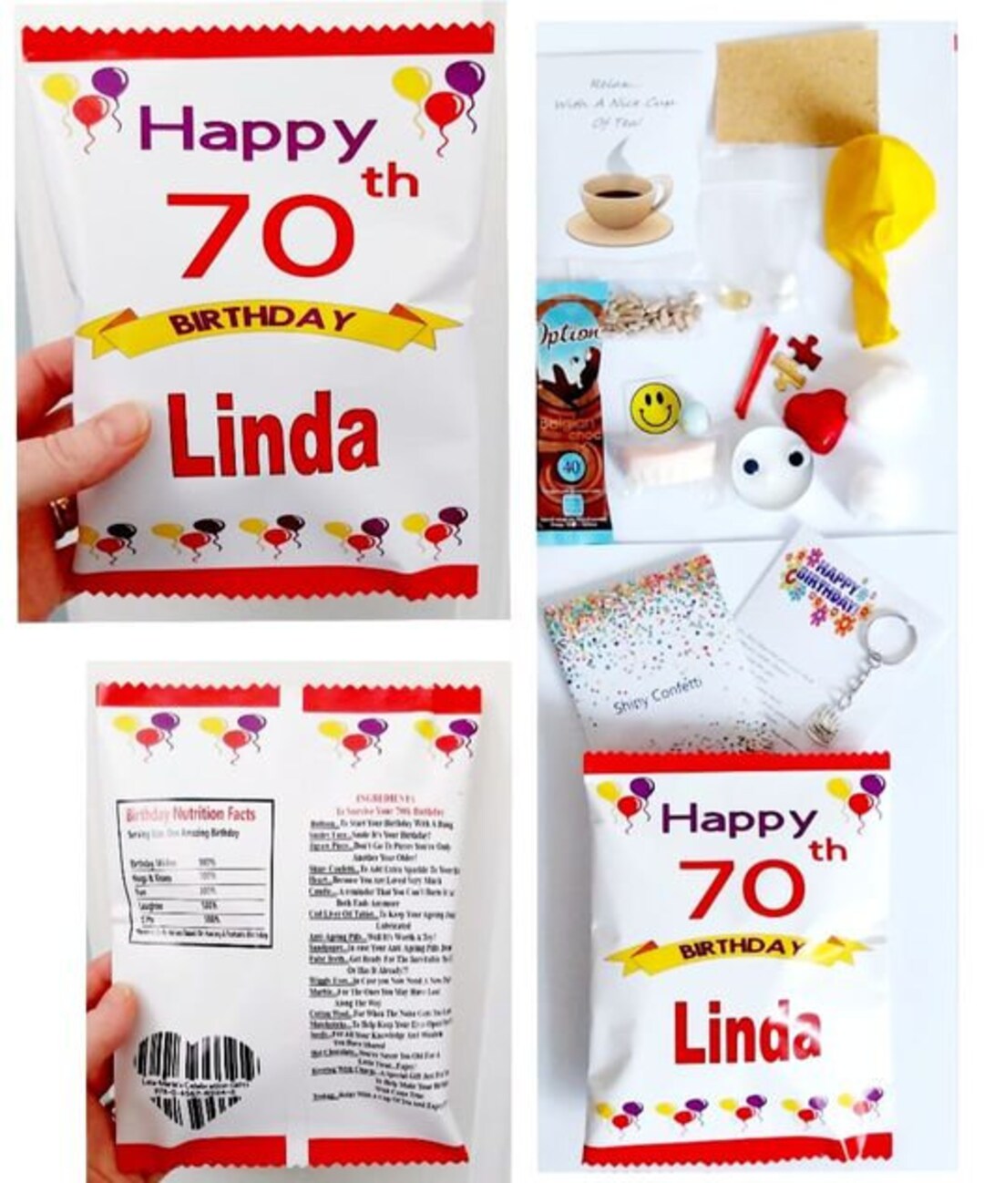 70th Birthday Survival Kit Gift, a Great Greeting Card Alternative, Fun ...