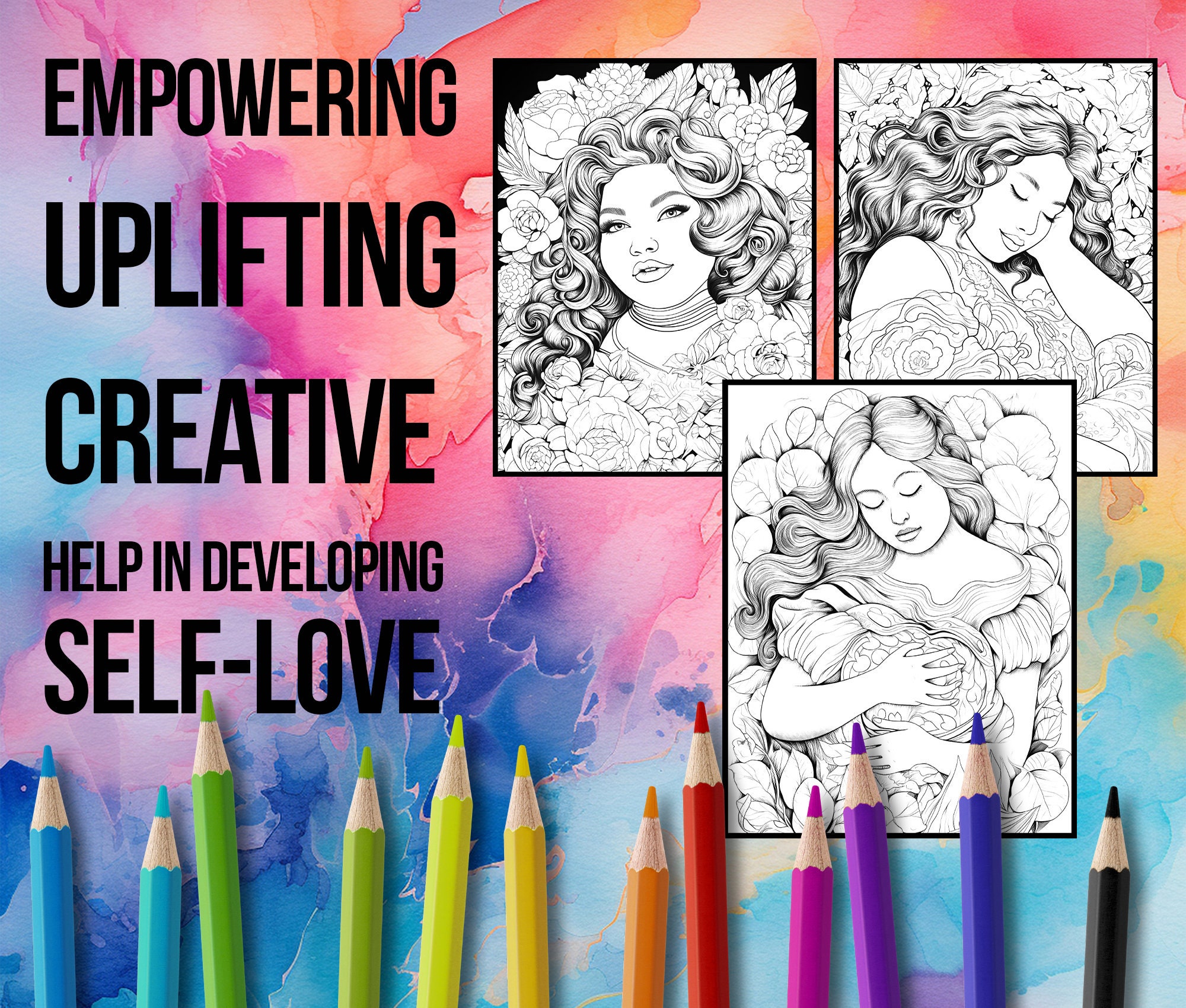 30+ Coloring Pages About Body Positivity, Celebrating Plus-size Beauty ...