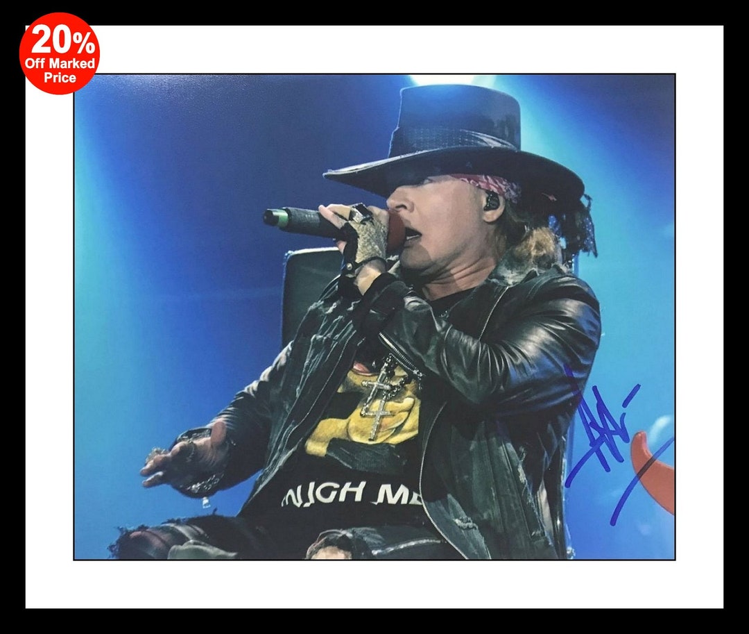 Guns N’ Roses * Axl Rose * Rock Legend * Authentic Hand Signed ...