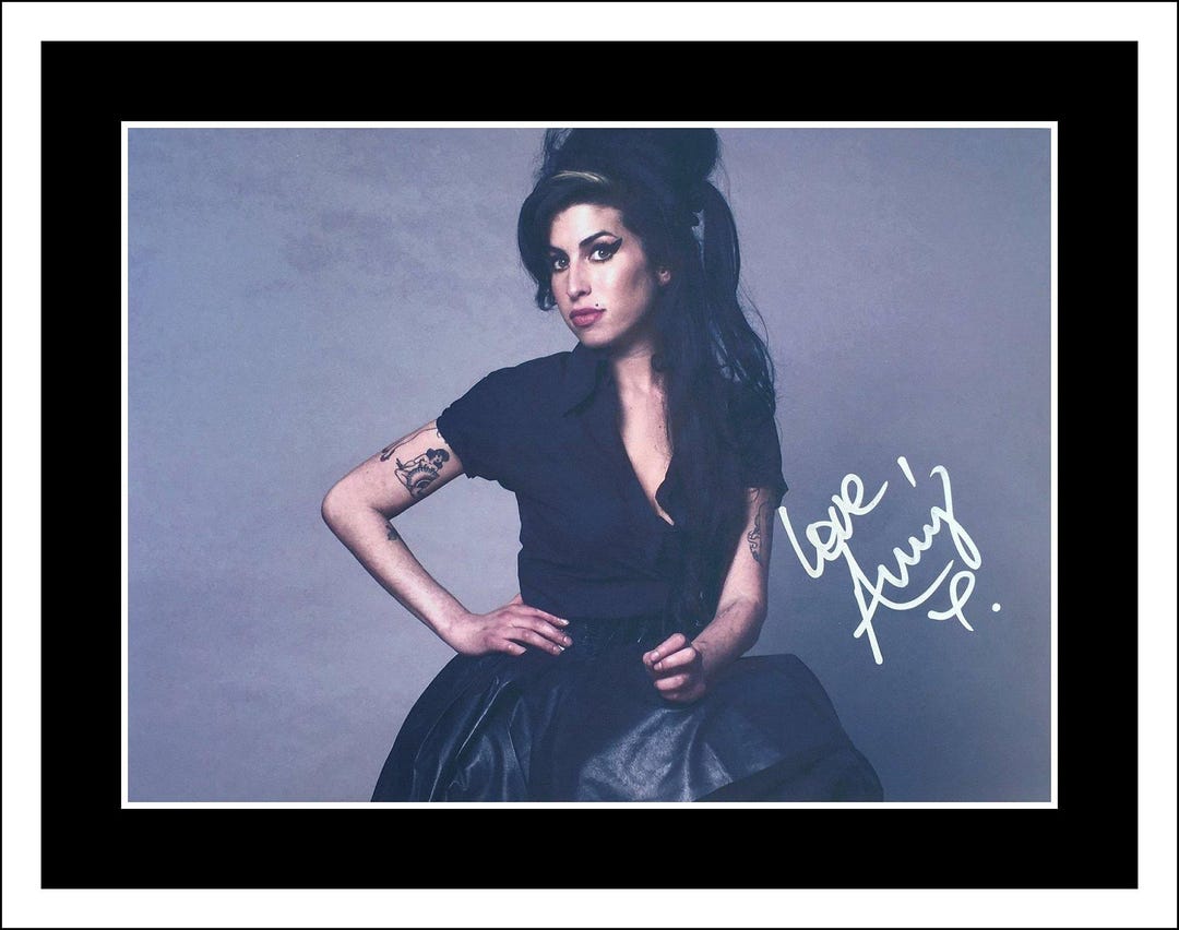 Amy Winehouse Music Legend Authentic Hand Signed Autograph - Etsy