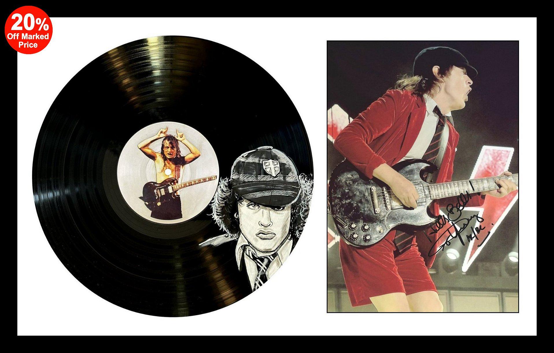 AC/DC * Angus Young * Authentic Hand Signed Autograph * With Hand ...
