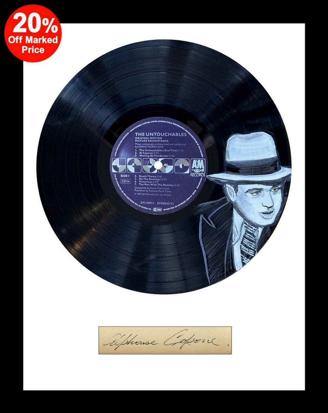 Al Capone Legendary Gangster Authentic Hand Signed Autograph With Hand ...