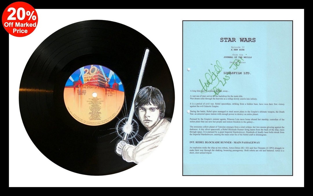 Star Wars * Mark Hamill * Authentic Hand Signed Autograph * With Hand ...
