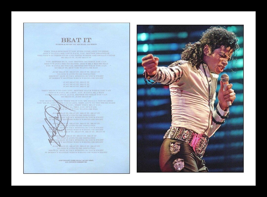 Michael Jackson * Music Legend * Authentic Hand Signed Autograph - Etsy