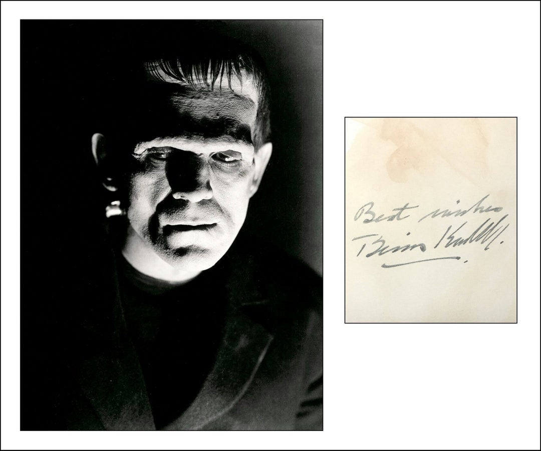 Boris Karloff * Frankenstein * Horror Movie Legend * Authentic Hand ...