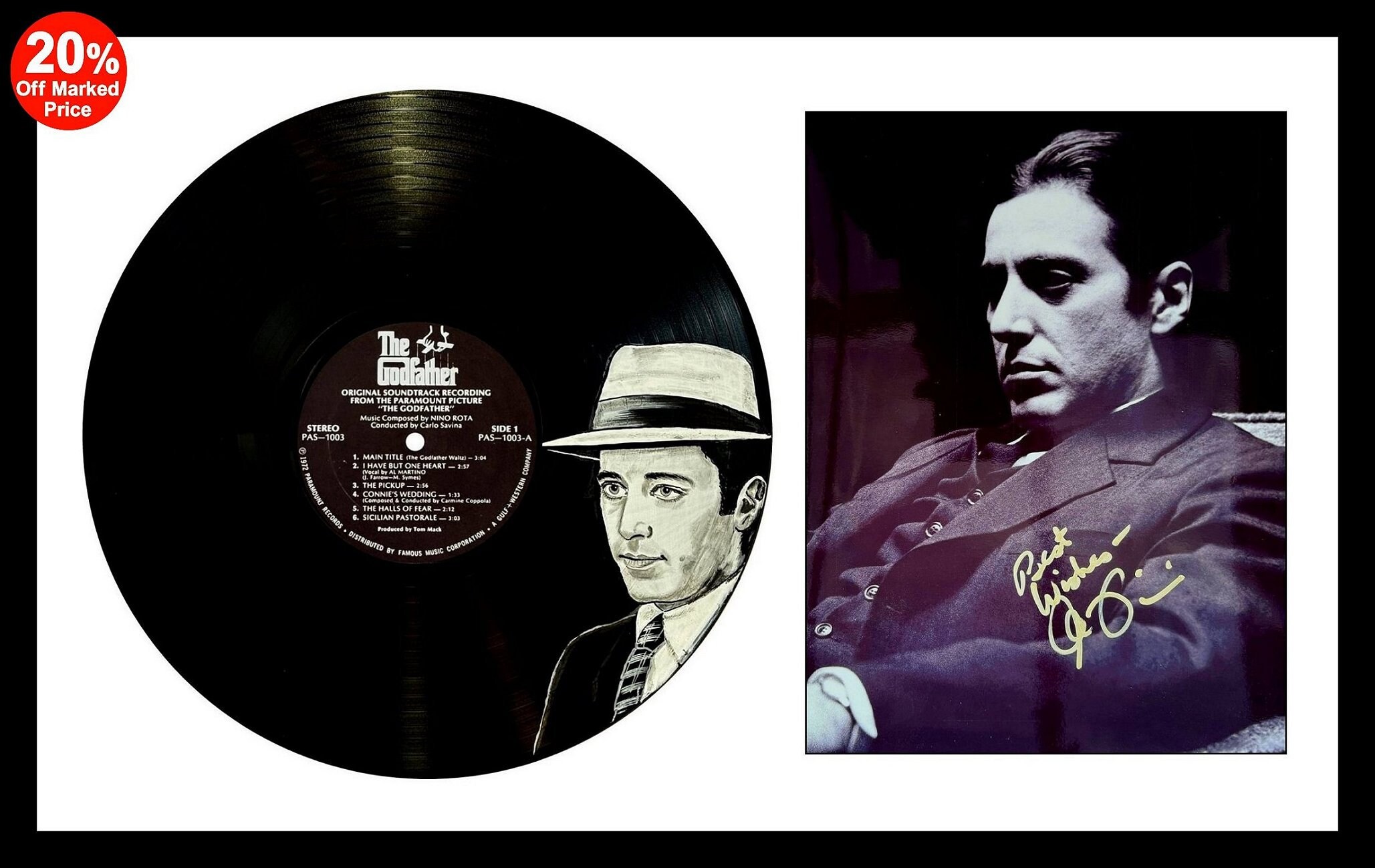 The Godfather * Al Pacino * Authentic Hand Signed Autograph * With Hand ...