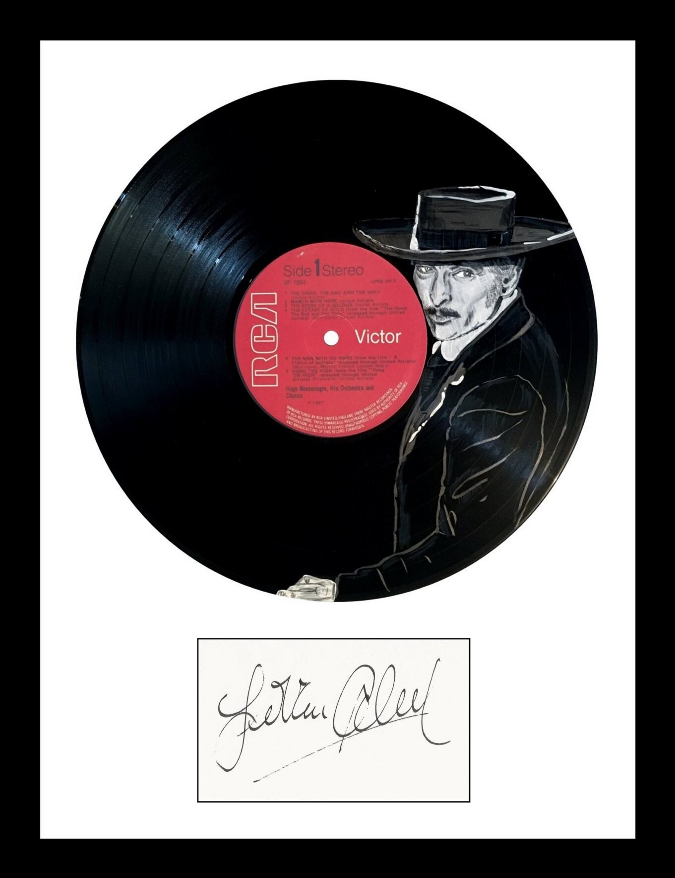 Lee Van Cleef Authentic Hand Signed Autograph With Hand | Etsy