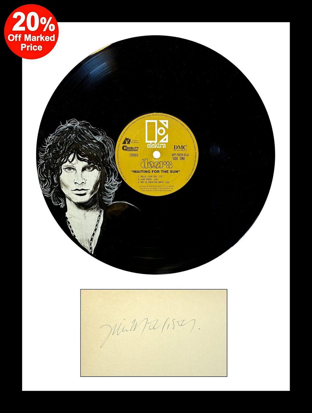 The Doors * Jim Morrison * Authentic Hand Signed Autograph * With Hand ...