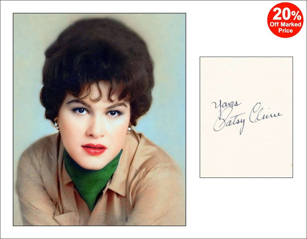 Patsy Cline Music Legend Authentic Hand Signed Autograph - Etsy
