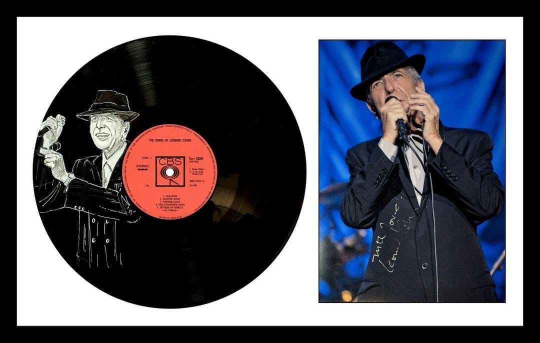Leonard Cohen * Music Legend * Authentic Hand Signed Autograph * With ...