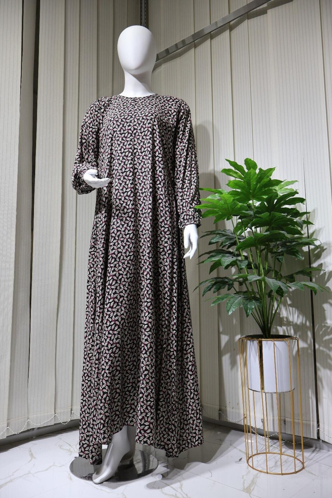 LA0022 - LINEN ABAYA Modest Dress Islamic Clothing, Best for Hajj and ...