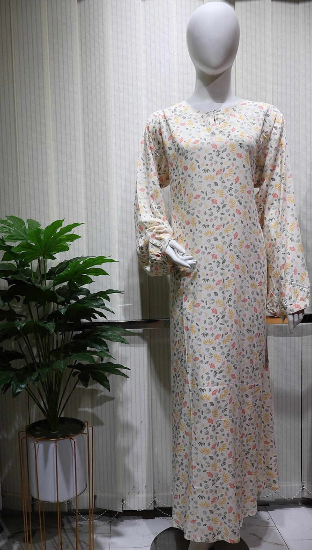 Birds of Paradise - LINEN ABAYA Modest Dress Islamic Clothing Best for ...