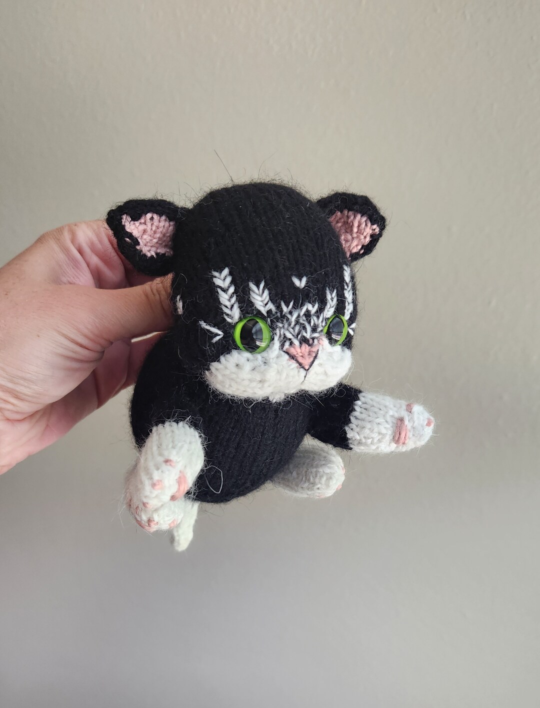 Realistic Kitten Stuffed Kitten Plushie Kitten Knit Kitten Knitted ...
