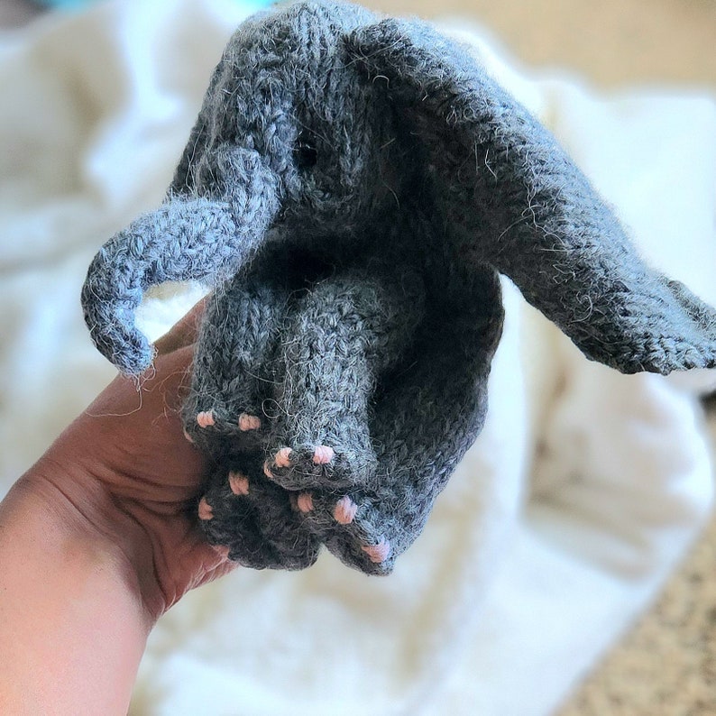 Realistic Knitted Elephant Elephant Plushie Dumbo Elephant Toy Gray ...